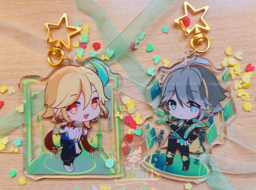 Kaveh and Alhaitham - Genshin Impact Keychain – Lilyakart